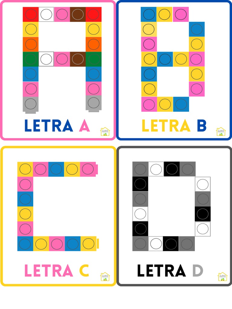 Abecedario Con Policubos 2 U43s3p | PDF