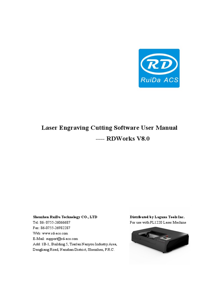 RDWorks V8 Manual 022818 | PDF | Menu (Computing) | Point And Click