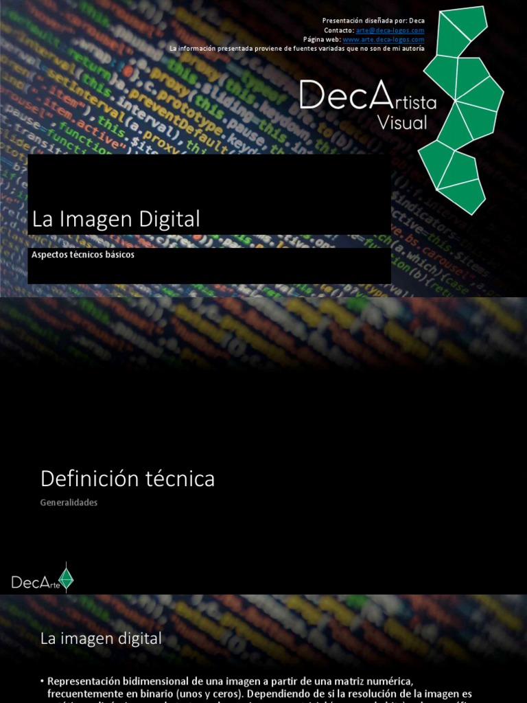Clase Digital 001 - La Imagen Digital - Aspectos Técnicos | PDF | Color | Píxel