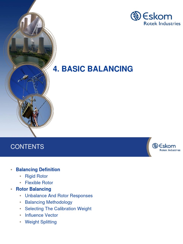 04-Pres Basic Balancing | PDF | Turbine | Weight