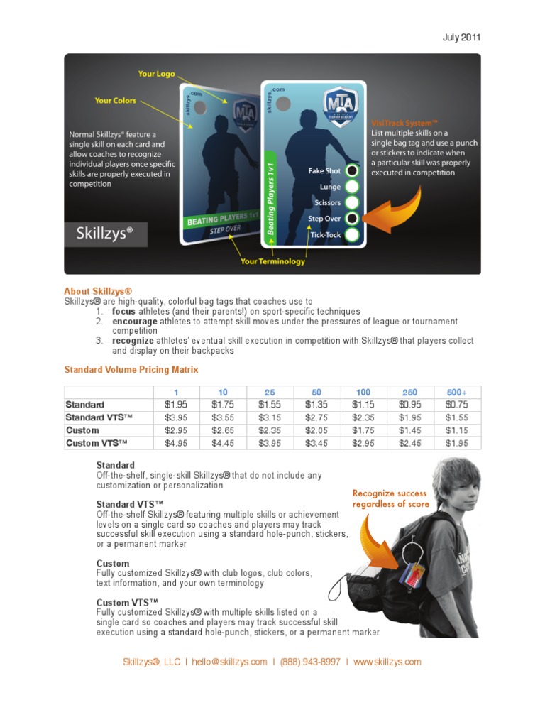 2011 Skillzys Pricing Information | PDF | Games & Activities