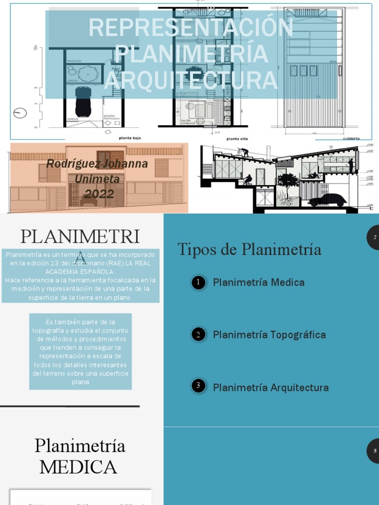 Tipos y Funciones de la Planimetría en Arquitectura | PDF | Topografía