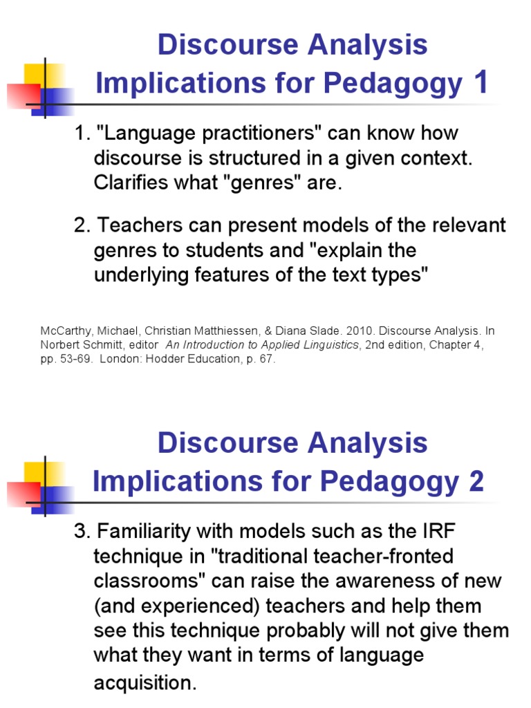 Ch04-Discourse Analysis-2ndEdition | PDF | Linguistics | Pedagogy