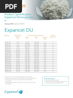 Expancel DU: Product Specification Expancel Microspheres | PDF ...