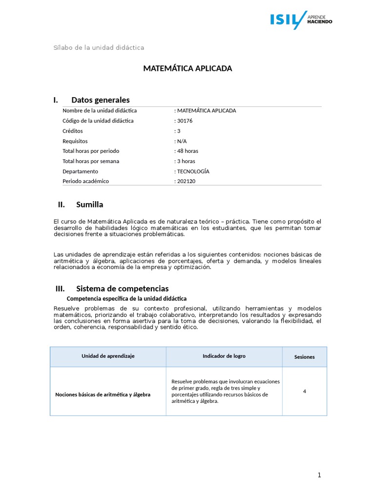 Matematica Aplicada | PDF | Ecuaciones | Álgebra