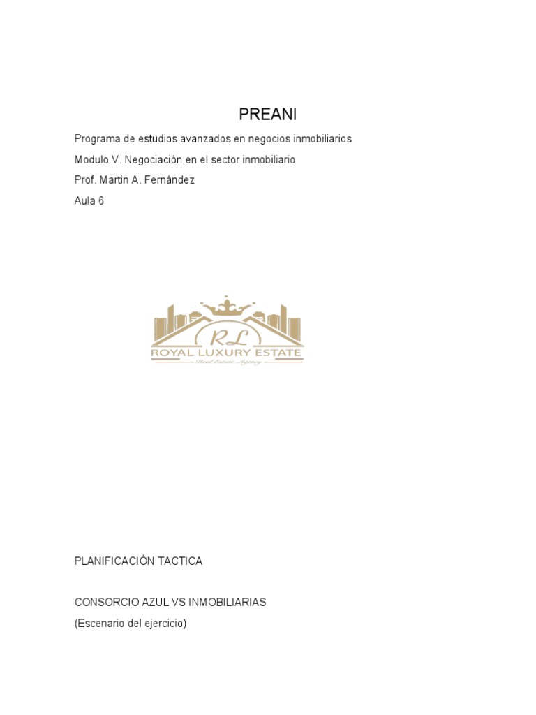 Plan Tactico | PDF | Retórica | Planificación