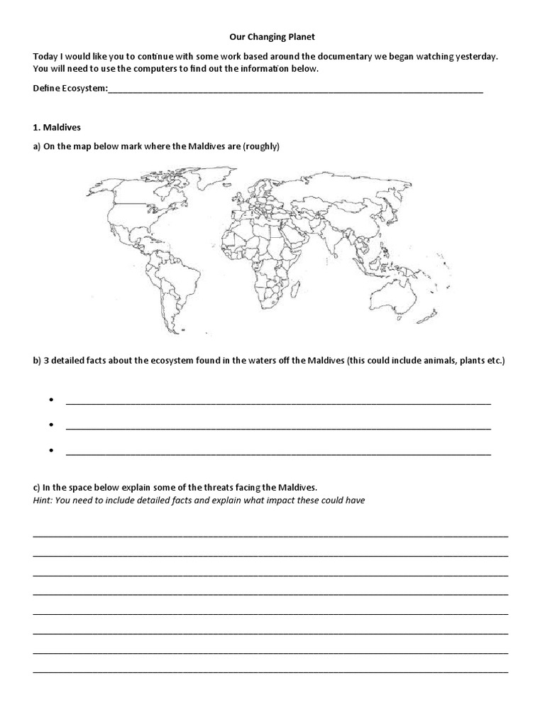Our Changing Planet | PDF | Earth Sciences | Nature