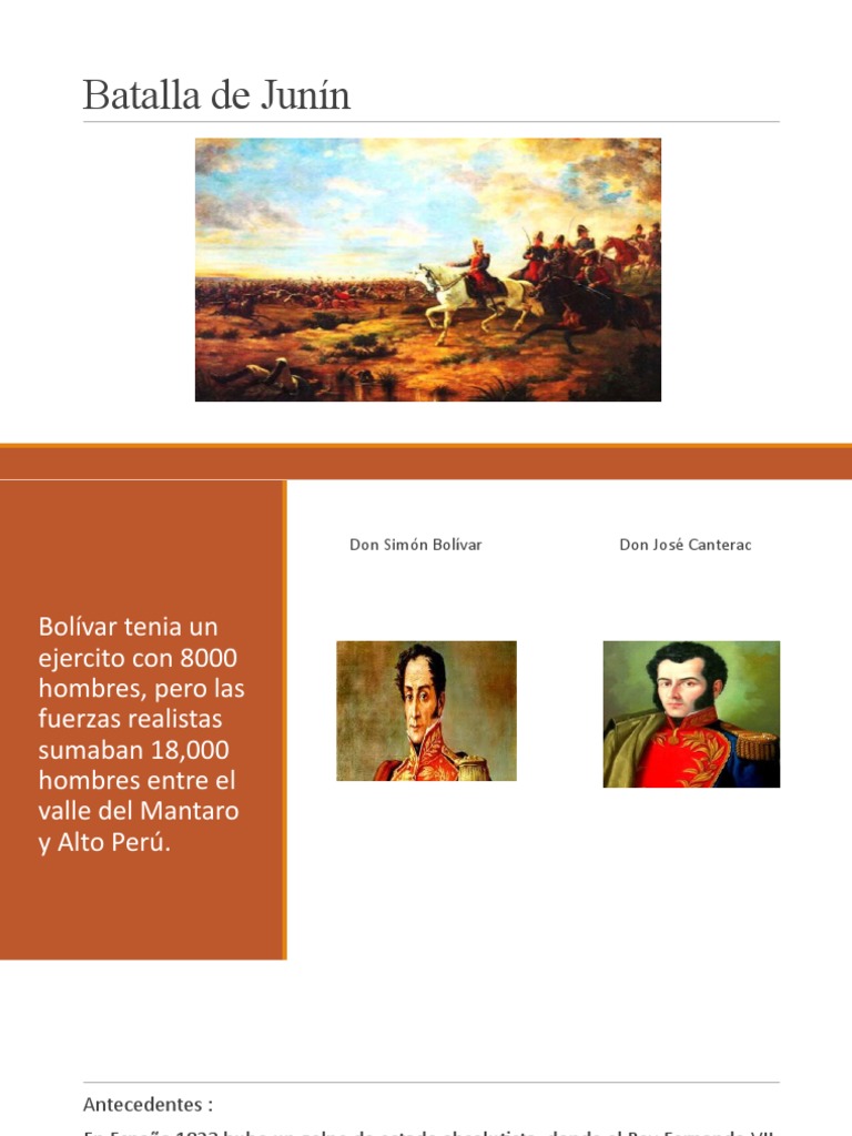 Batalla de Junín Diapositivas | PDF