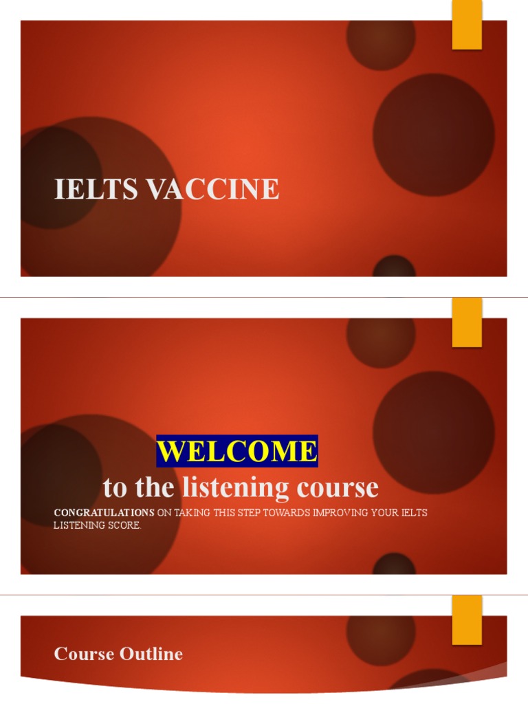 Ielts Vaccine Listening | PDF | Multiple Choice | Vocabulary