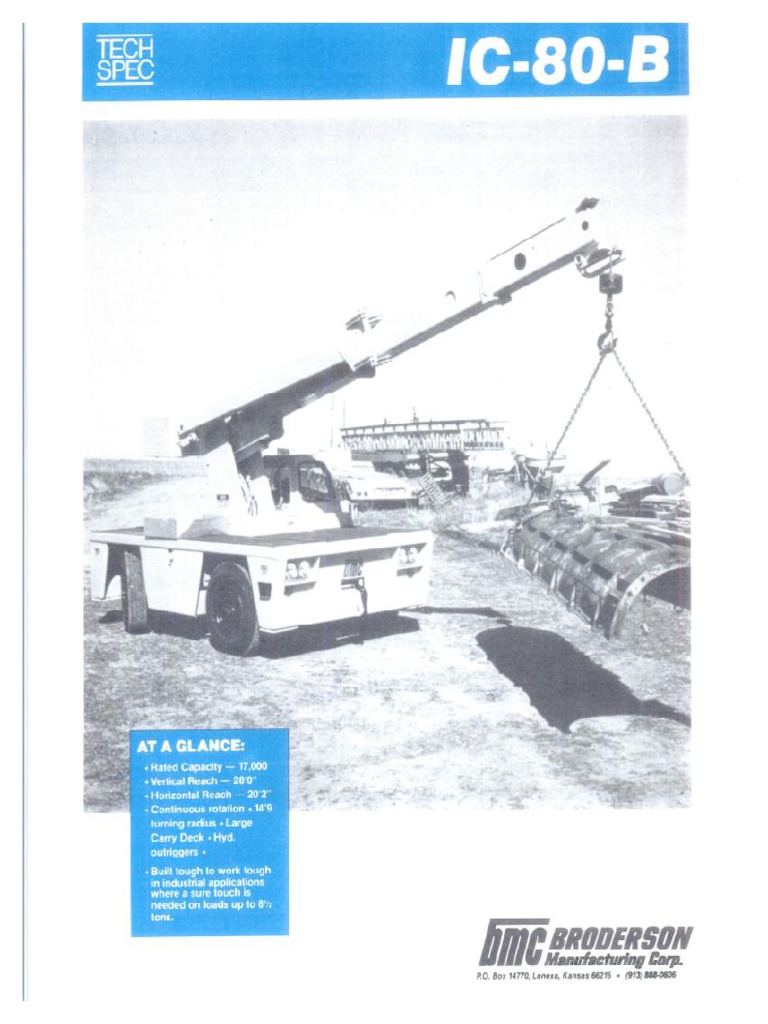 Ic-80 Series 8T | PDF | Steering | Tire