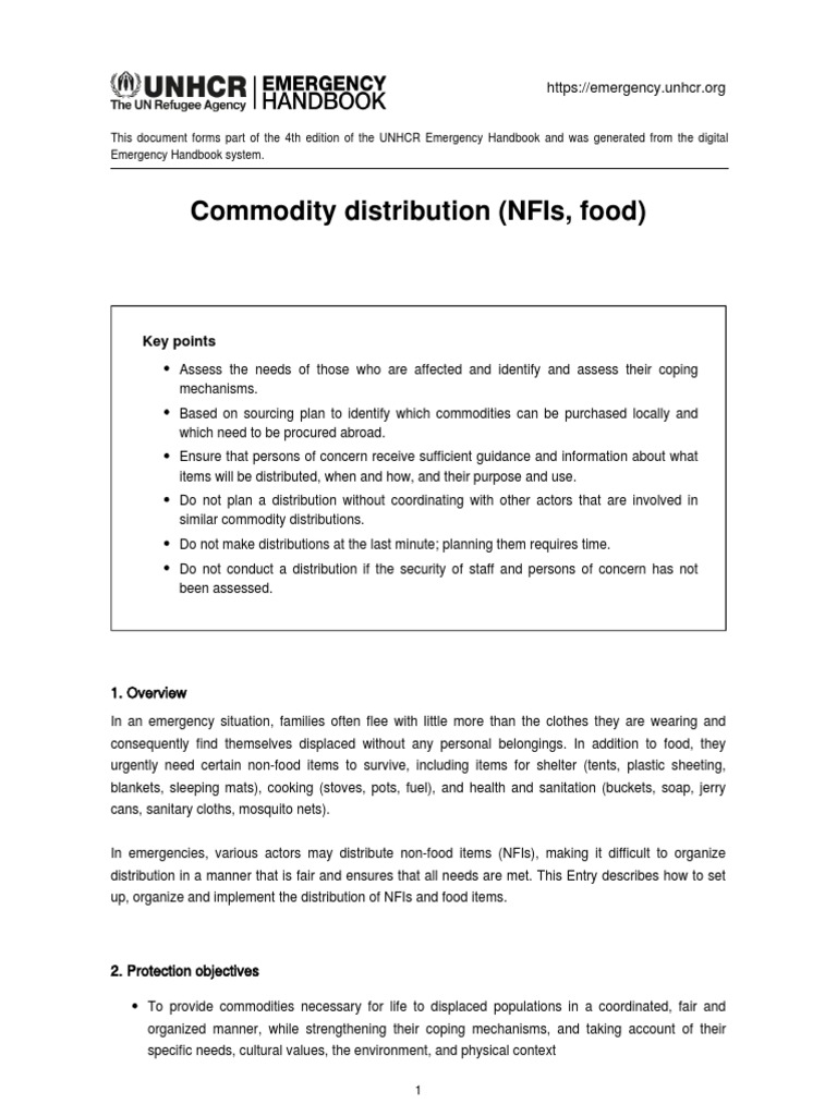 Emergency Handbook | Download Free PDF | Needs Assessment | Refugee