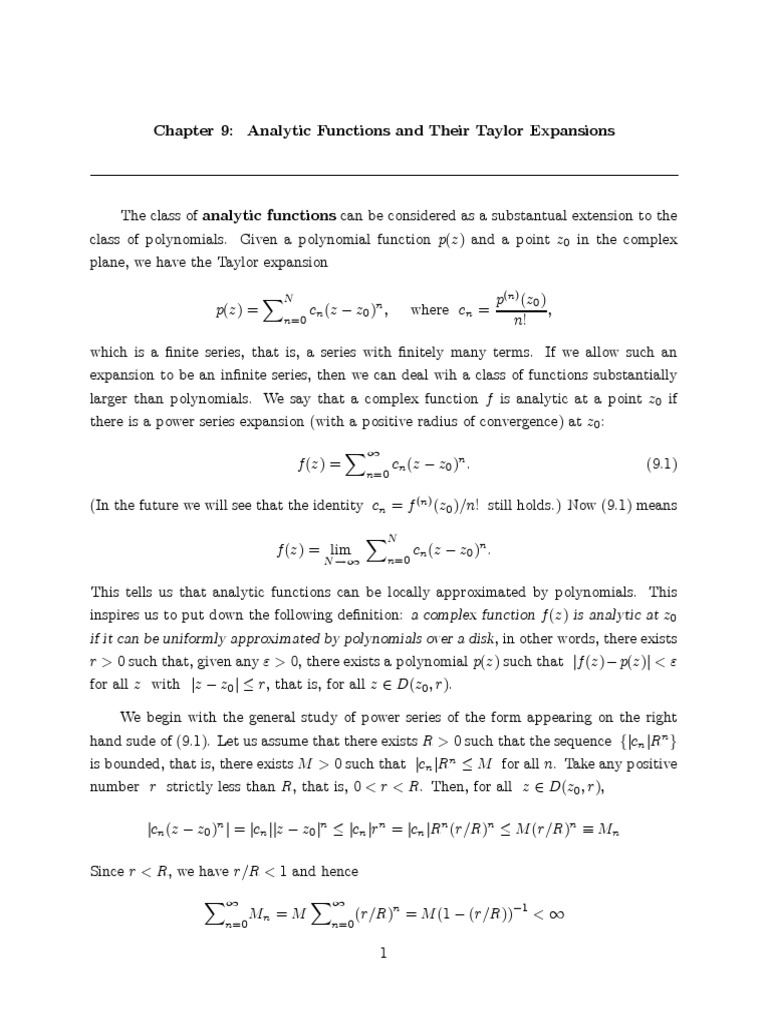 Complex | PDF | Derivative | Holomorphic Function