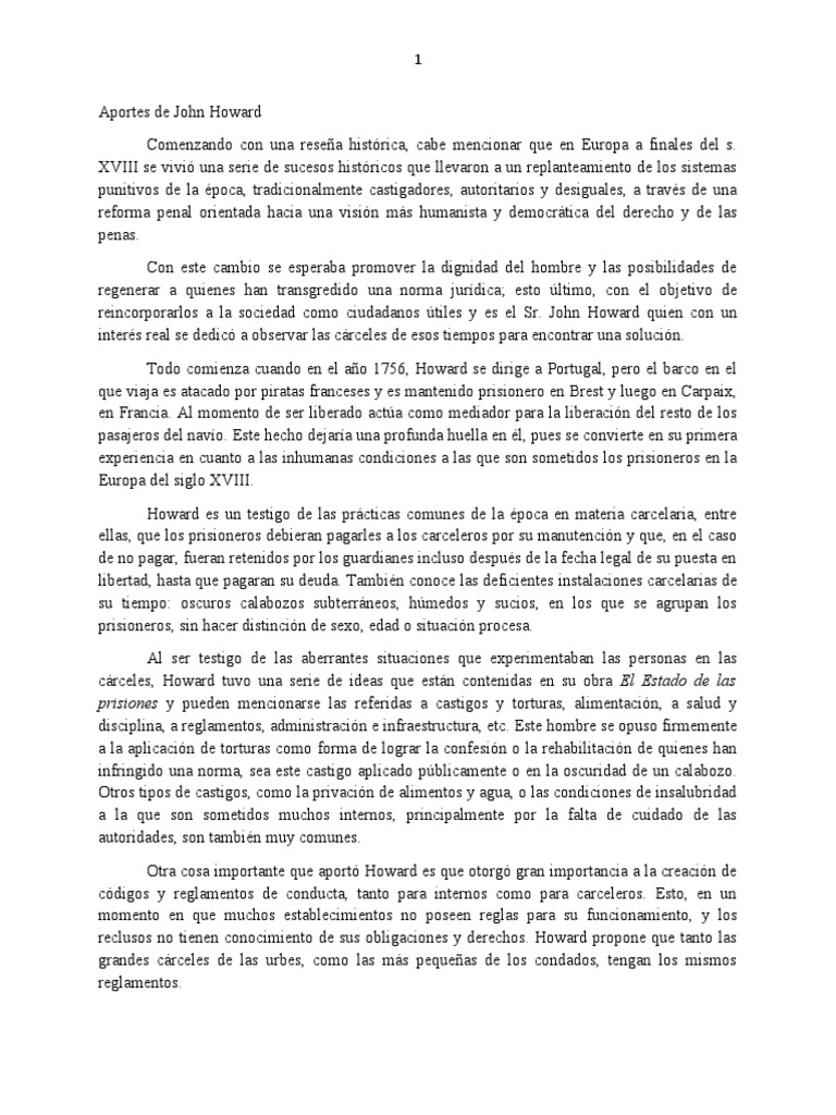 John Howard | PDF | Prisión