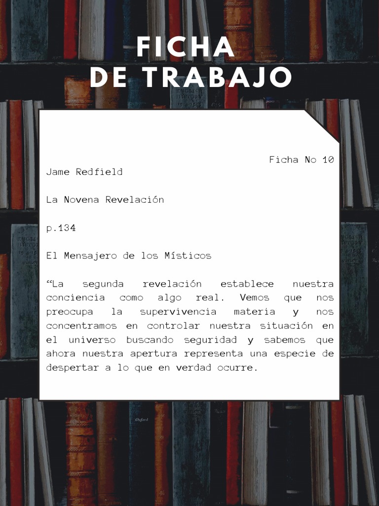Ejemplos de Fichas de Trabajo | PDF