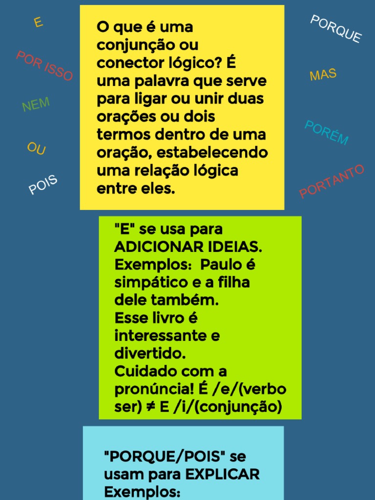Conectores Lógicos Básicos em Português | PDF