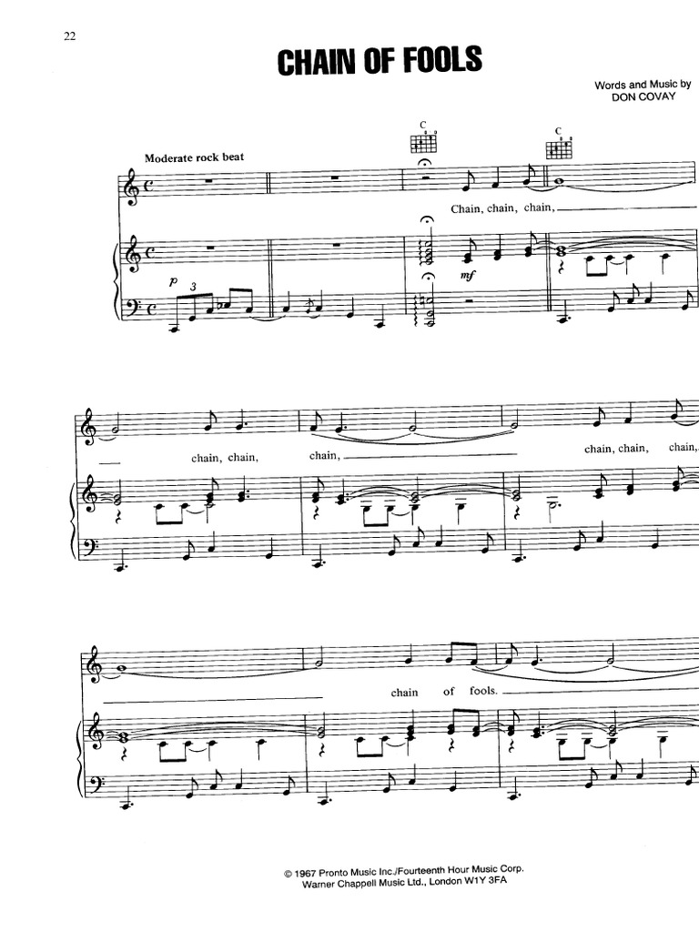 Chain of Fool - Aretha Franklin | PDF