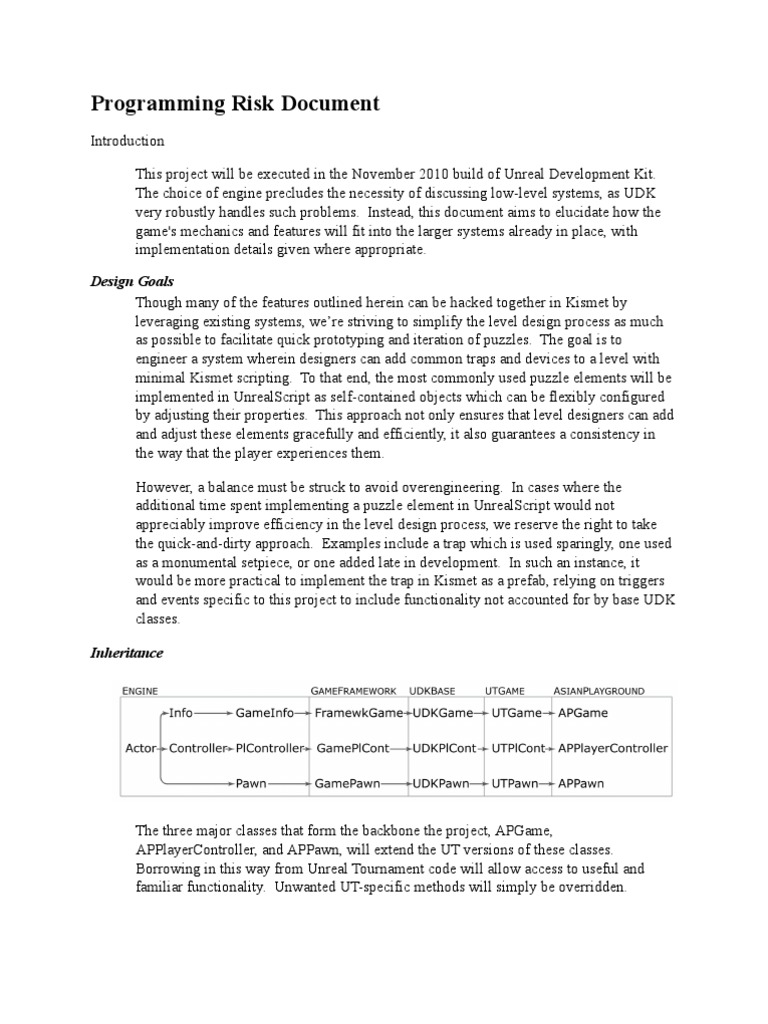AP-Programming Risk Document | PDF | Inheritance (Object Oriented Programming) | Software
