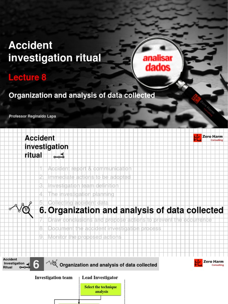 Accident Investigation Process Lecture 9 Data Organization Analysis | PDF | Risk | Information