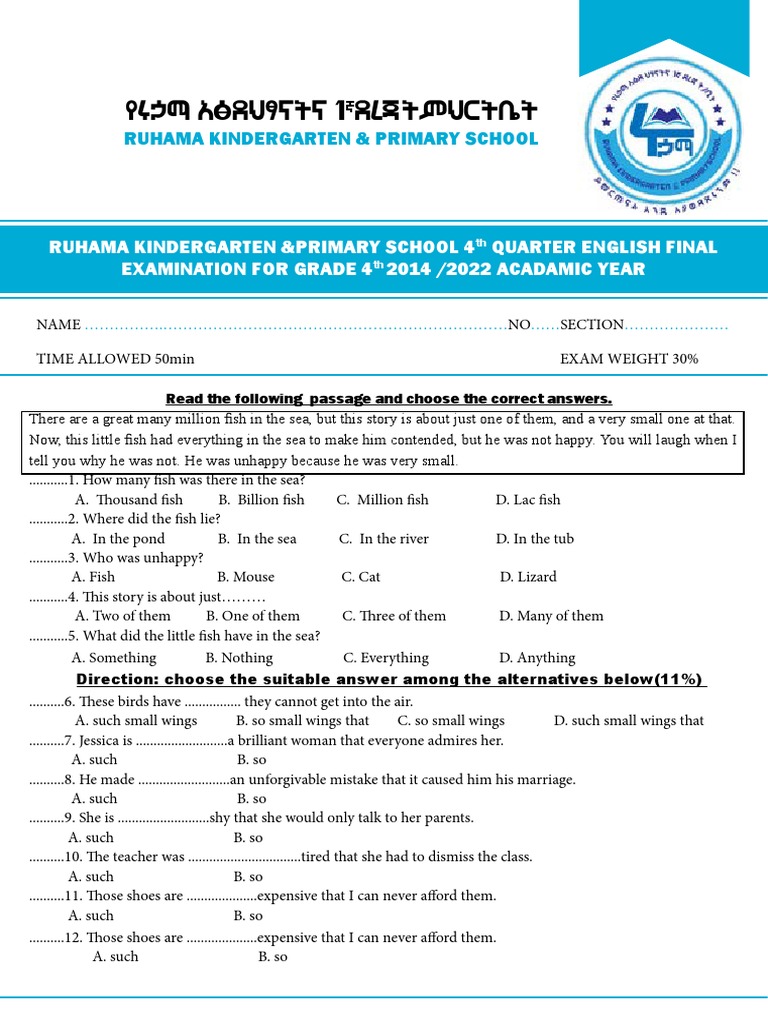 Ruhama Kindergarten & Primary School | PDF