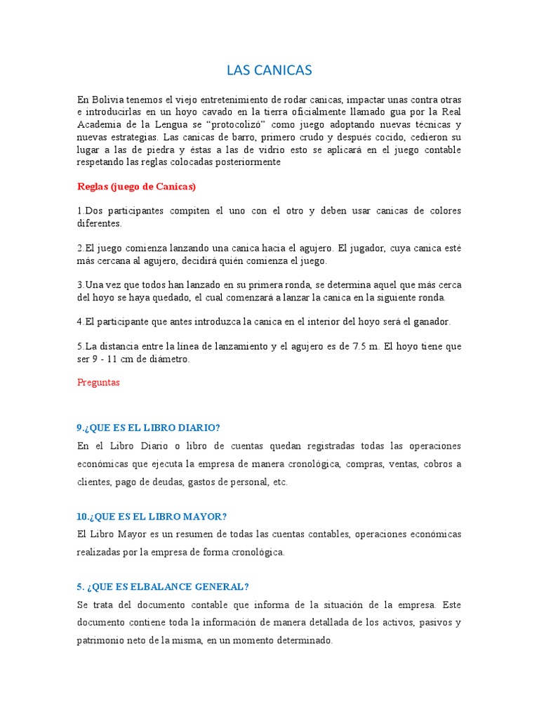 Las Canicas | PDF | Contabilidad | Business
