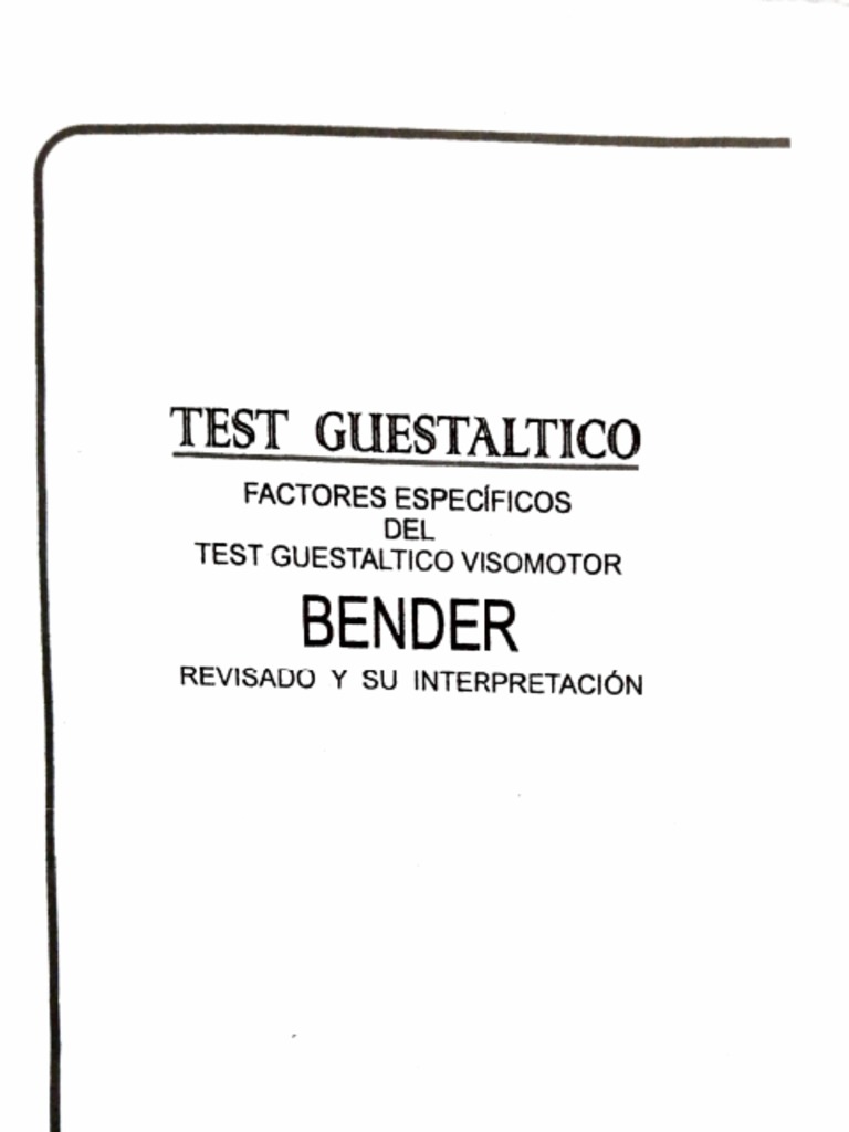 Manual Bender Adultos | PDF