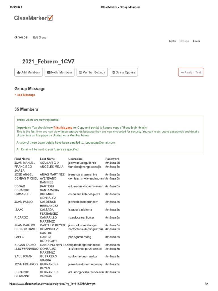 1CV7 Classmarker | PDF