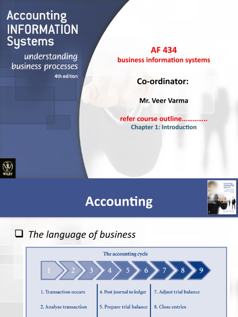 Accounting Information Systems Chapter 1 | PDF | Information System | Information