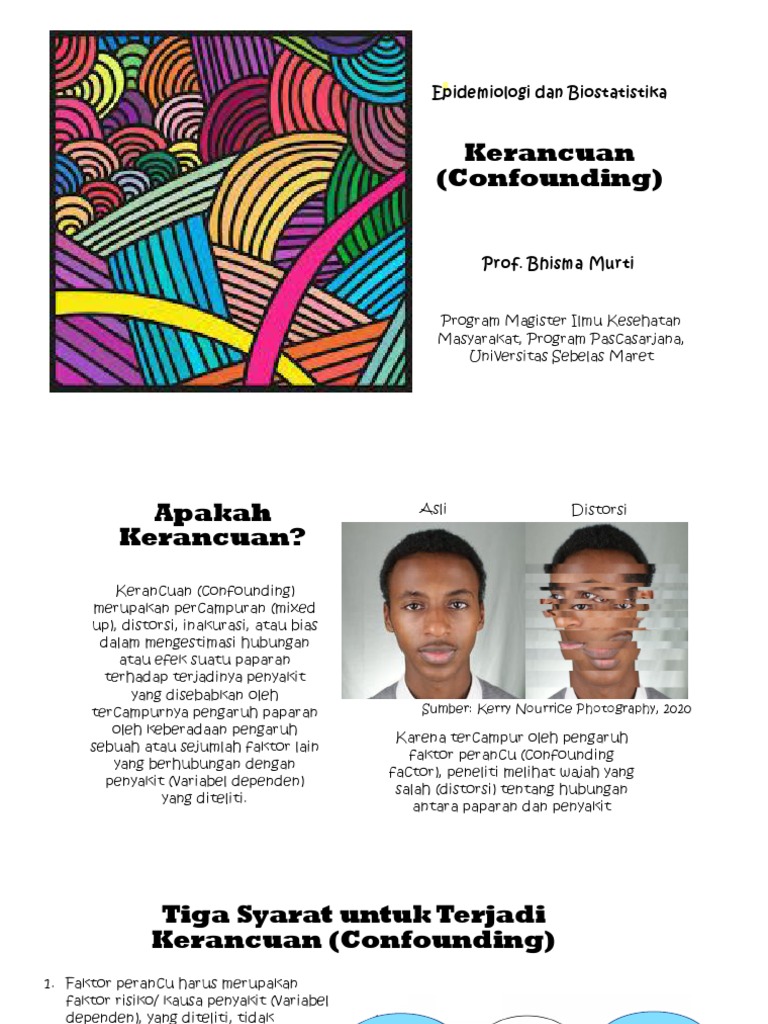 Counfounding - Prof Bhisma Murti | PDF