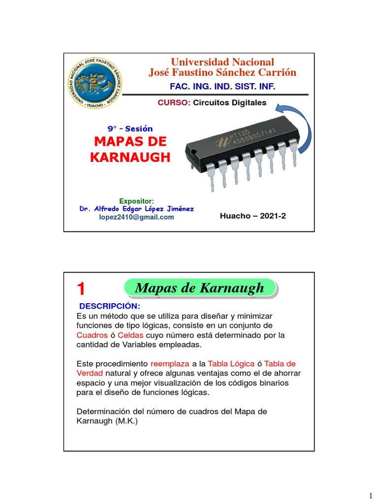 9-Mapas de Karnaugh 2021-2 | PDF | Automatización | Ingenieria Eléctrica