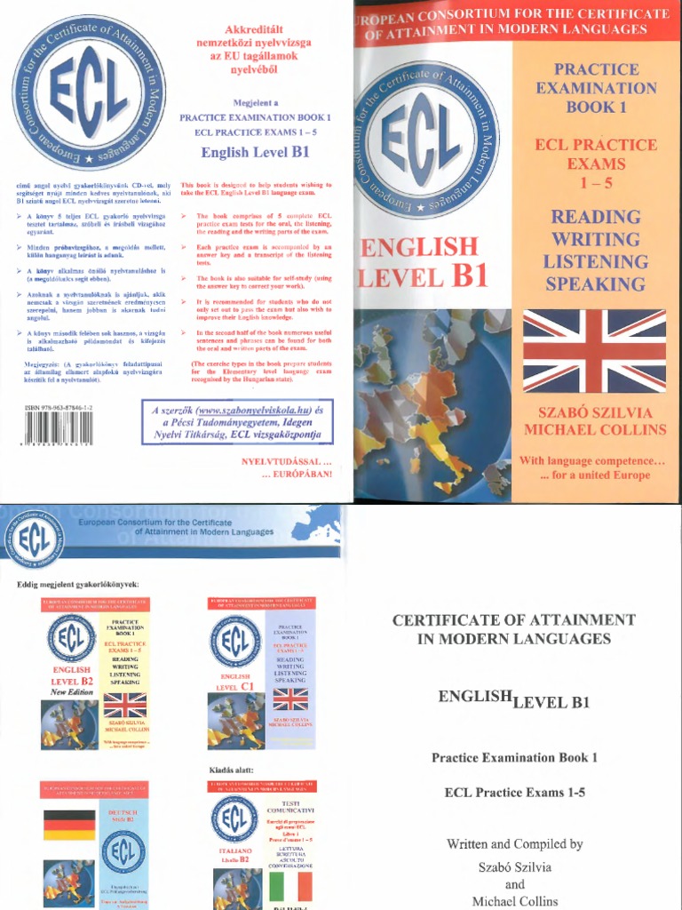 Ecl English Level b1 Practice Examination Book 1 963878461x 9789638784612 Compress | PDF | Bus ...