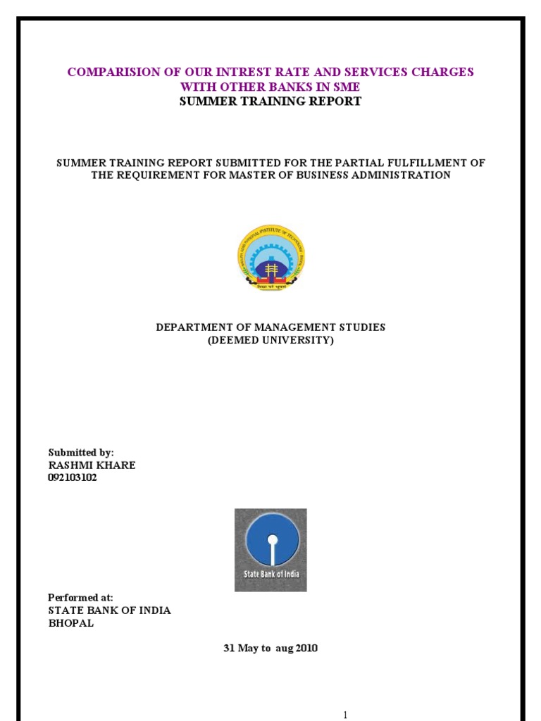 Report On Sme Interest Rate | PDF | Futures Contract | Interest