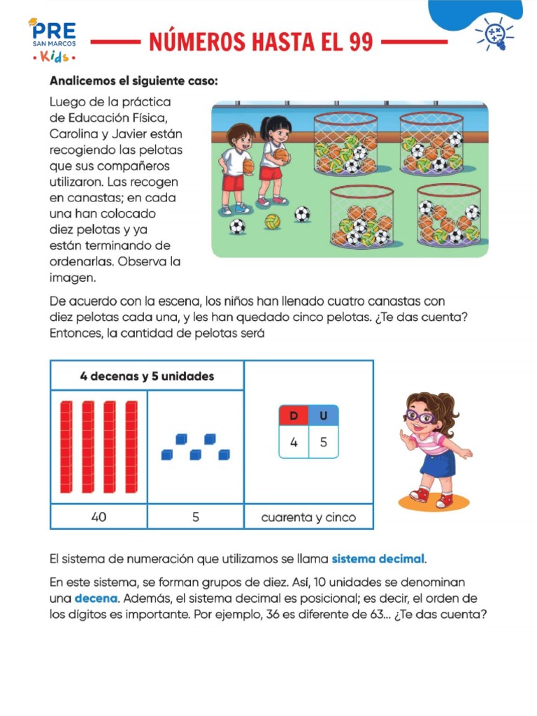 Numeros Hasta El 99 | PDF