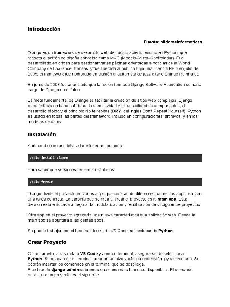 Tutorial - Desarrollando Una Aplicación Web Con Python y Django | PDF | Red mundial | Internet y web