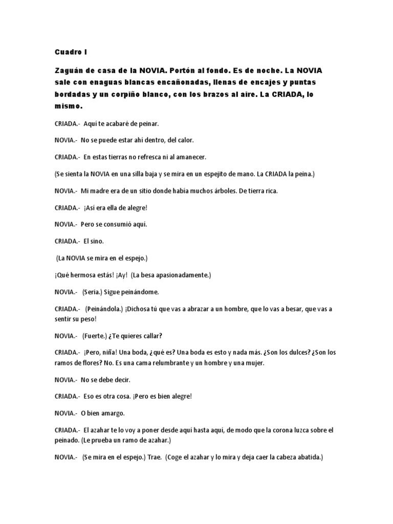 Bodas de Sangre 2 | PDF