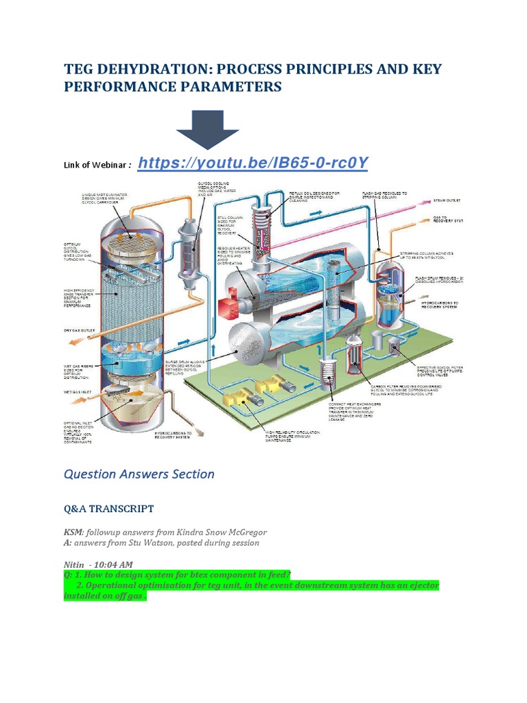 TEG Dehydration Process | PDF | Water | Phase (Matter)