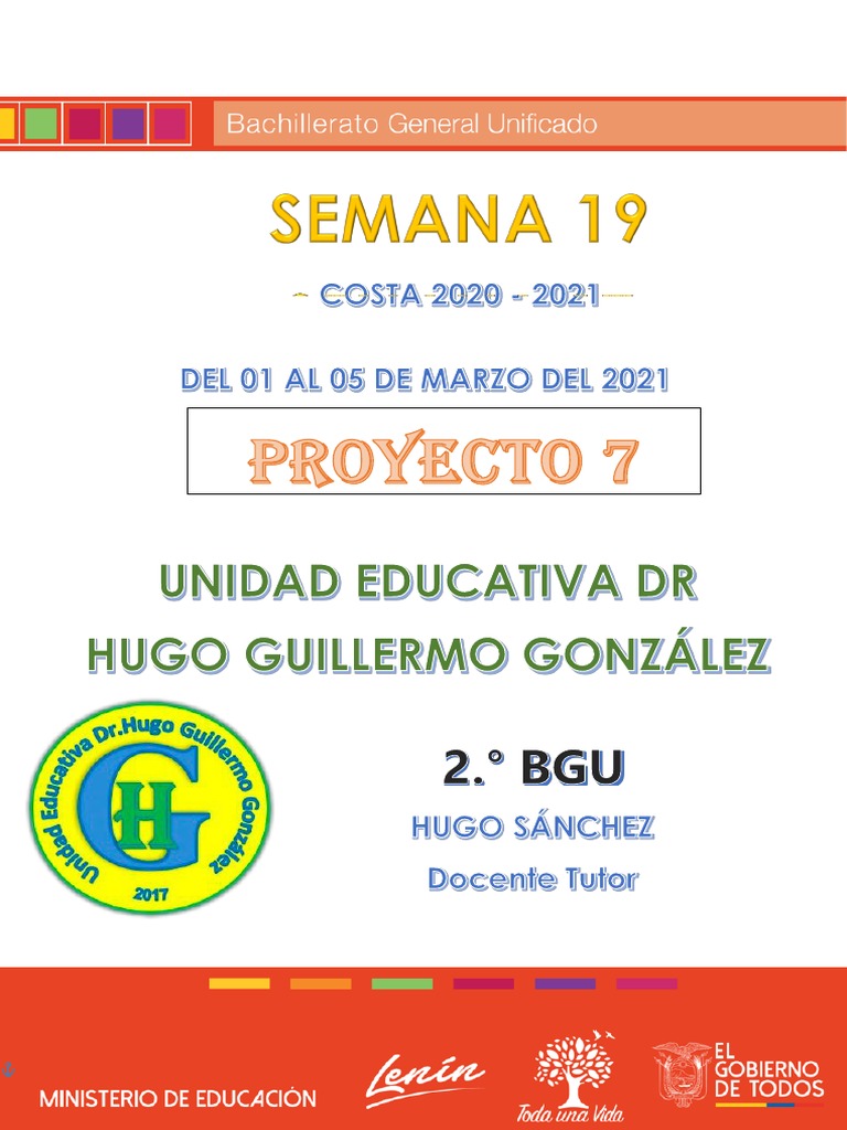 Semana 19 2do Bgu Ficha Pedagogica | PDF | Percepción visual | Ojo