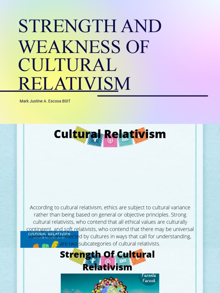Strength and Weakness of Cultural Relativism | PDF