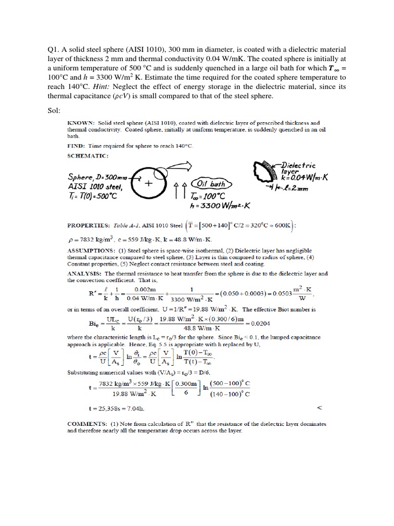 Practice Problems For Quiz 2 | PDF | Gases | Thermal Conductivity