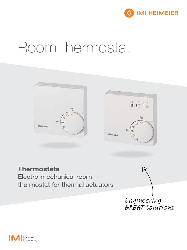 Old Room Thermostat en Up To Nov2017 | PDF | Thermostat | Switch