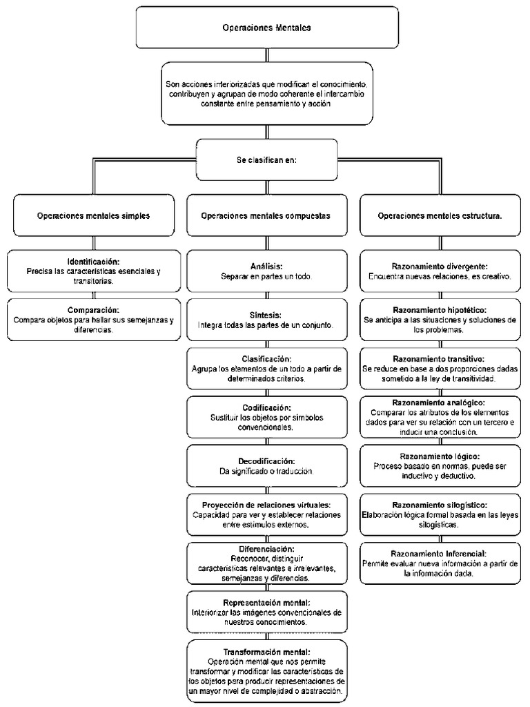 Mapa Conceptual Blanco y Negro | PDF