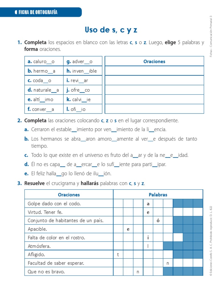 Usodes, Cyz: Forma Oraciones | PDF