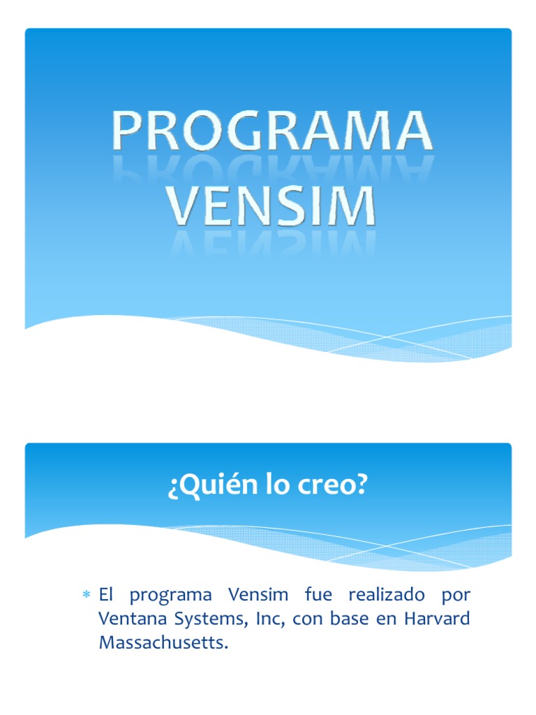 PROGRAMA VENSIM