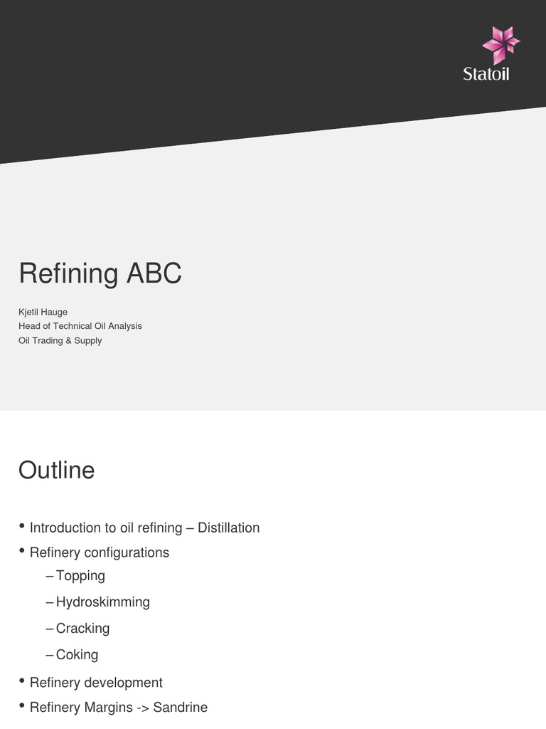 Oil Refinery Types and Developments | PDF | Oil Refinery | Cracking ...
