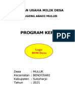 Contoh Program Kerja BUMDesa | PDF