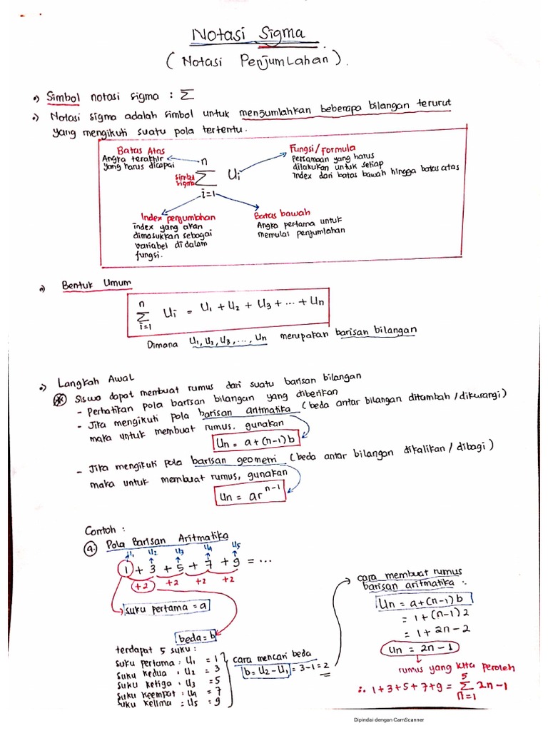 Notasi Sigma | PDF