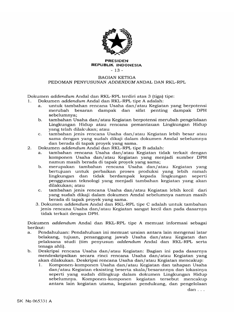 Bagian Ketiga Penyusunan Addendum | PDF | Pengelolaan Keuangan & Uang