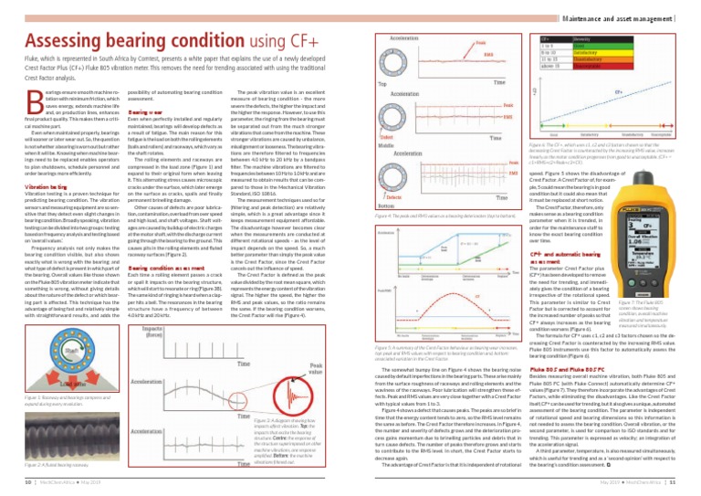 Bearing Condition Assessment Techniques | PDF | Bearing (Mechanical ...