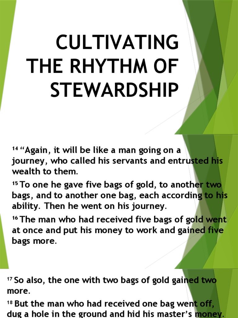 Cultivating The Rhythm of Stewardship | PDF | Religious Belief And ...