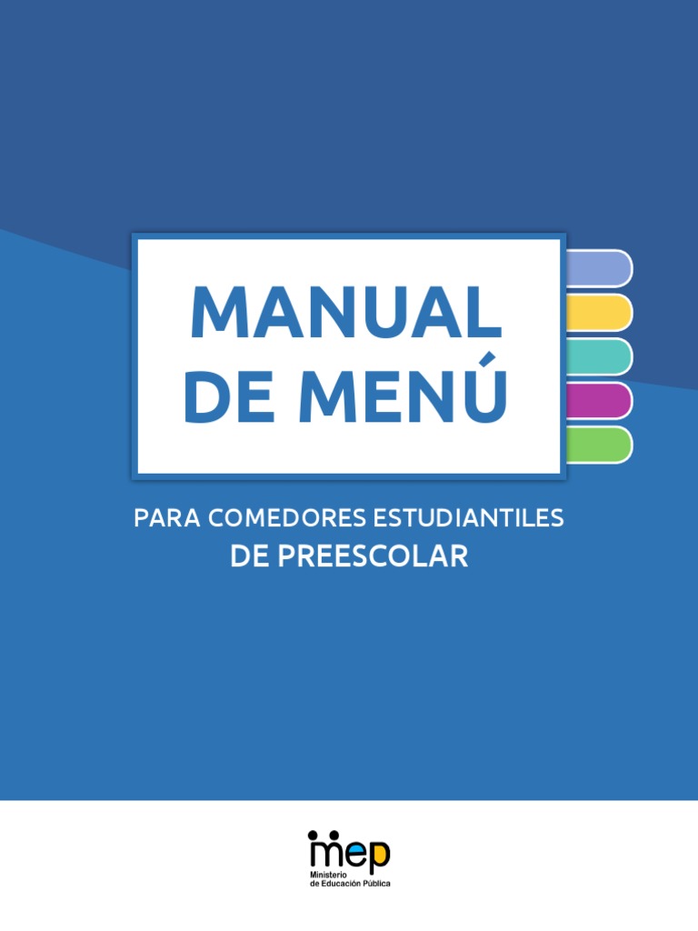 Menu Preescolar | PDF | Alimentos | Nutrición