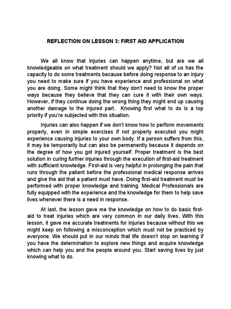 REFLECTION | PDF | Self-Improvement